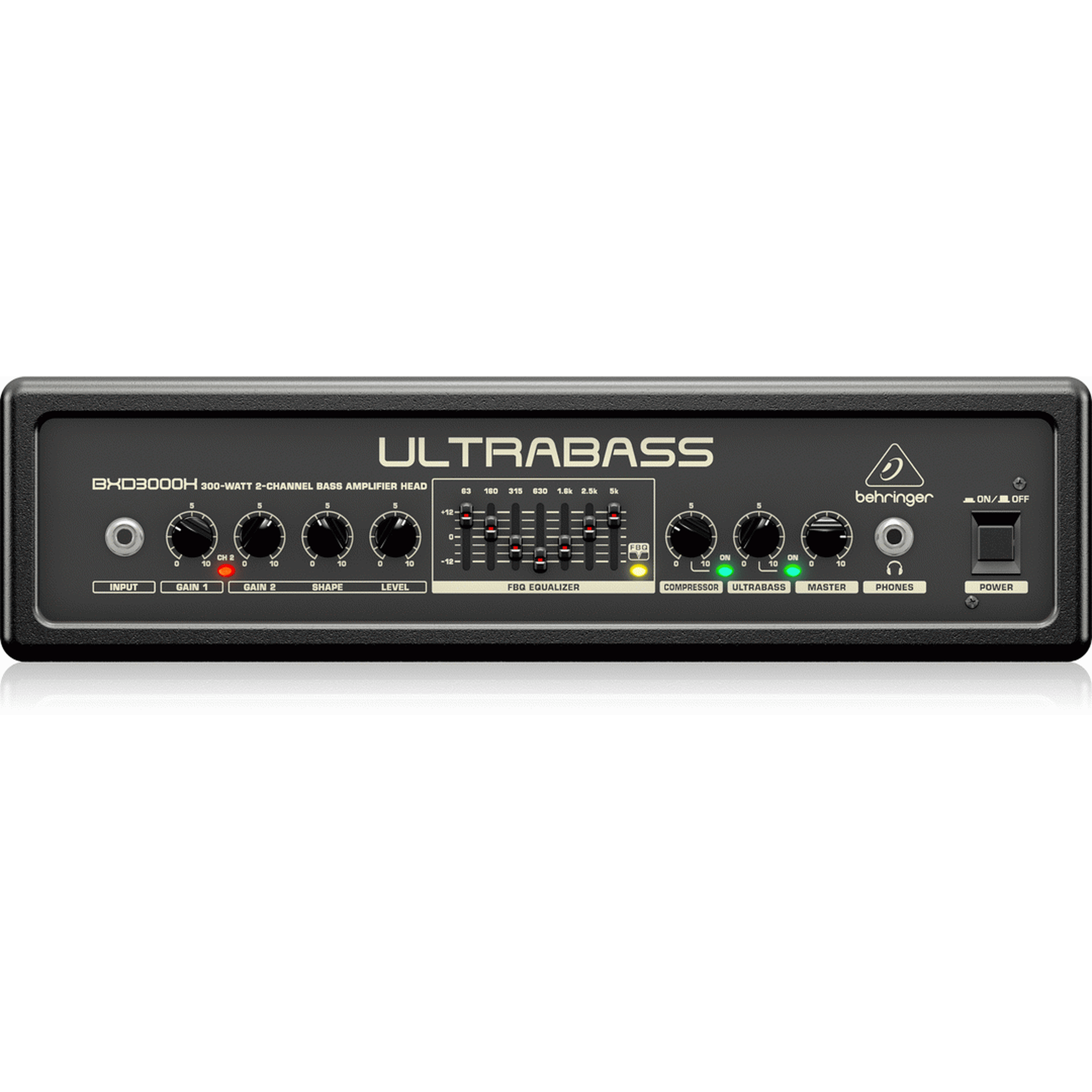 Behringer UltraBass BXD3000H 300W Bass Amplifier Head – Joondalup Music ...