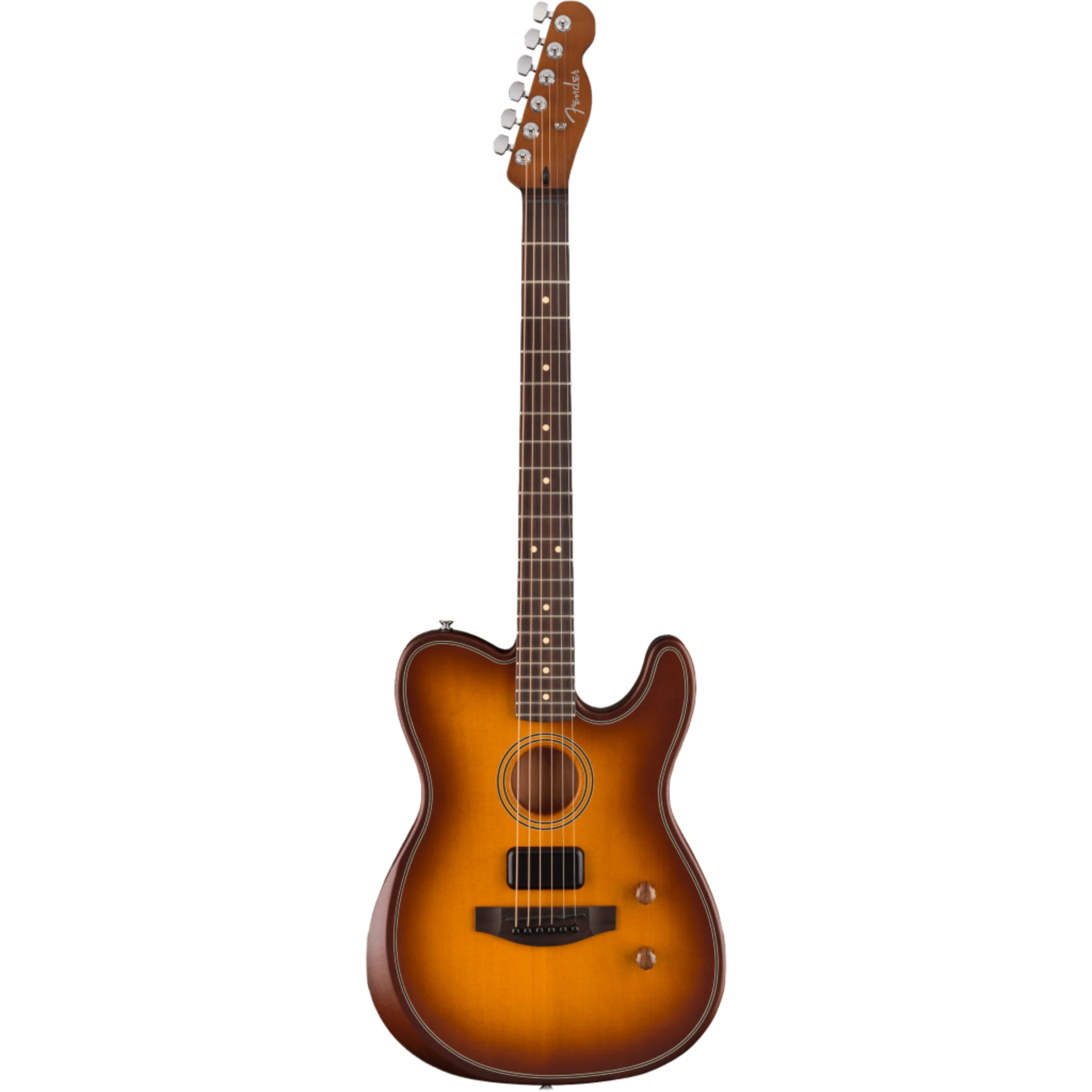 Fender Acoustasonic Standard Telecaster Acoustic Guitar - Honey Burst ...