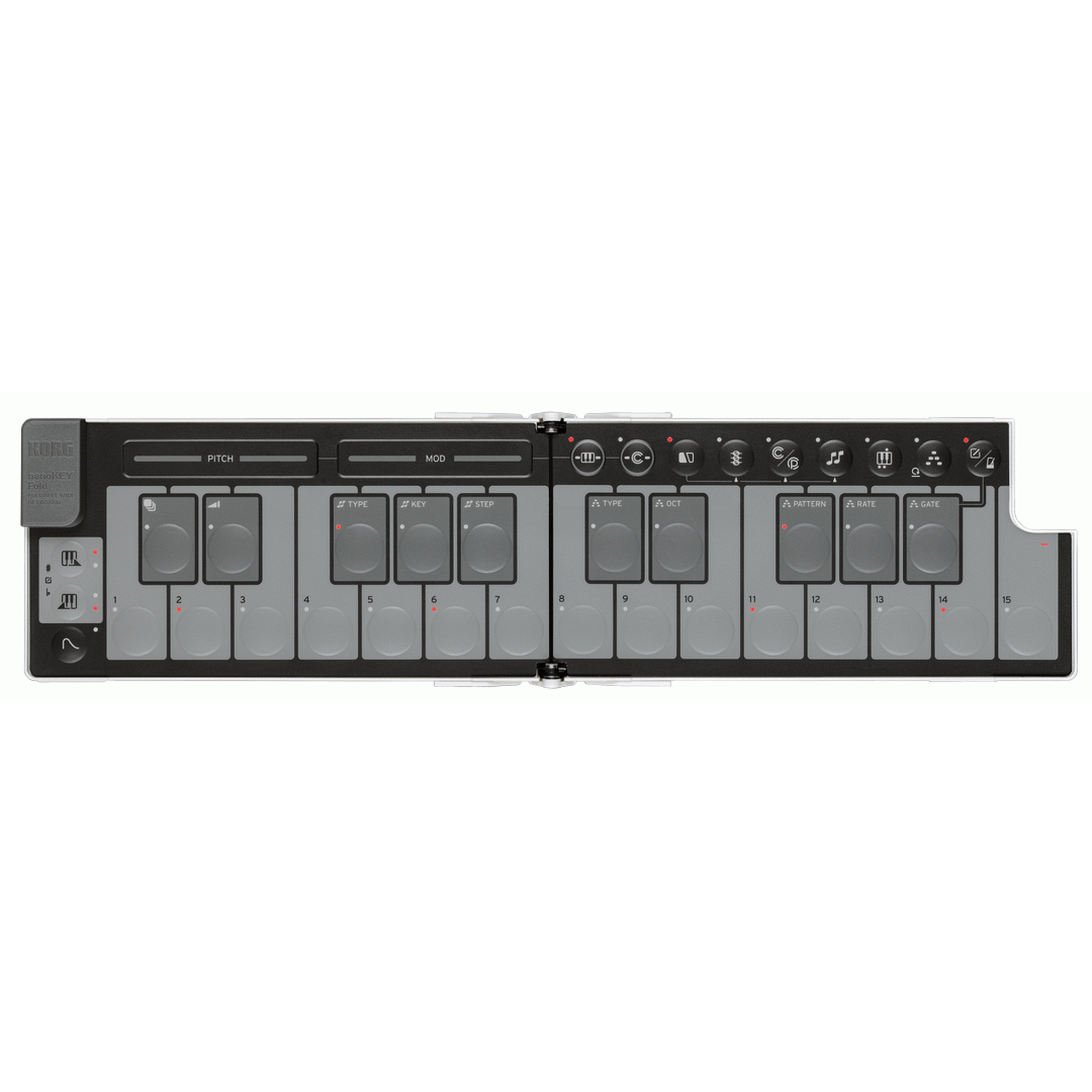 Korg nanoKEY Fold 25-Key Foldable MIDI Keyboard - White – Joondalup ...